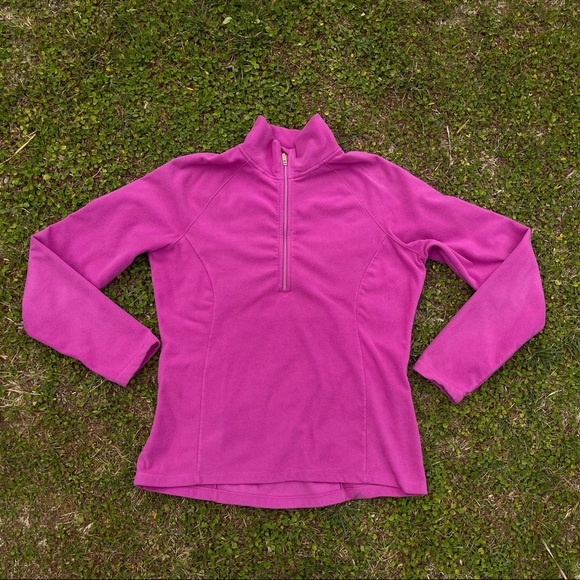 Lucy | Sweaters | Lucy Pink Half Zip Athletic Jacket Shirt Sz M Pink ...